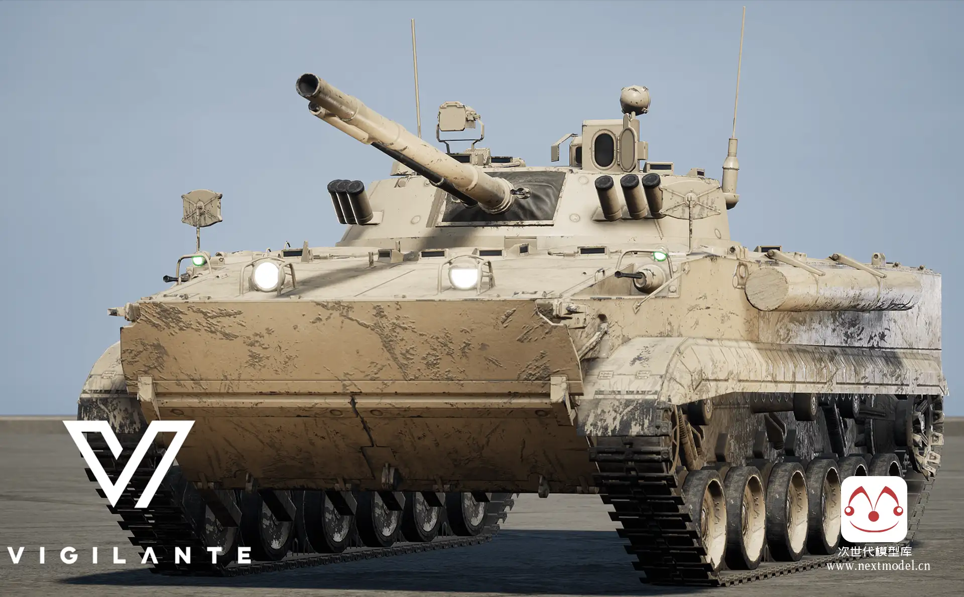 前苏联BMP3步兵战车模型-ue资源 - 次世代模型库