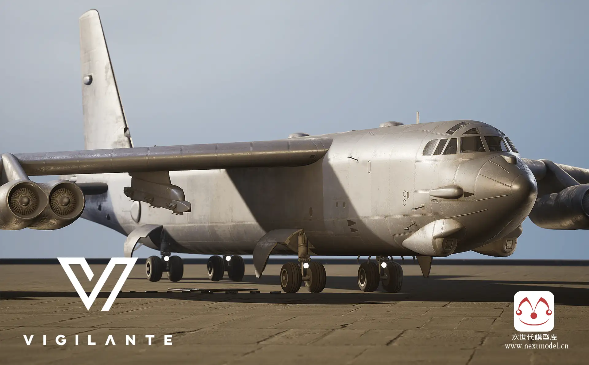 AAA级品质B-52H 同温层堡垒模型包-UE资源-次世代模型库